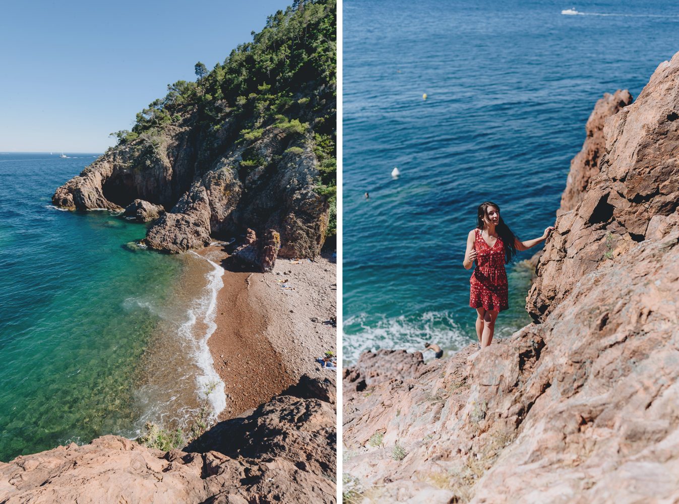 La sublime plage de la Pointe de l’Aiguille à Théoule-sur-Mer - L'Oiseau Rose