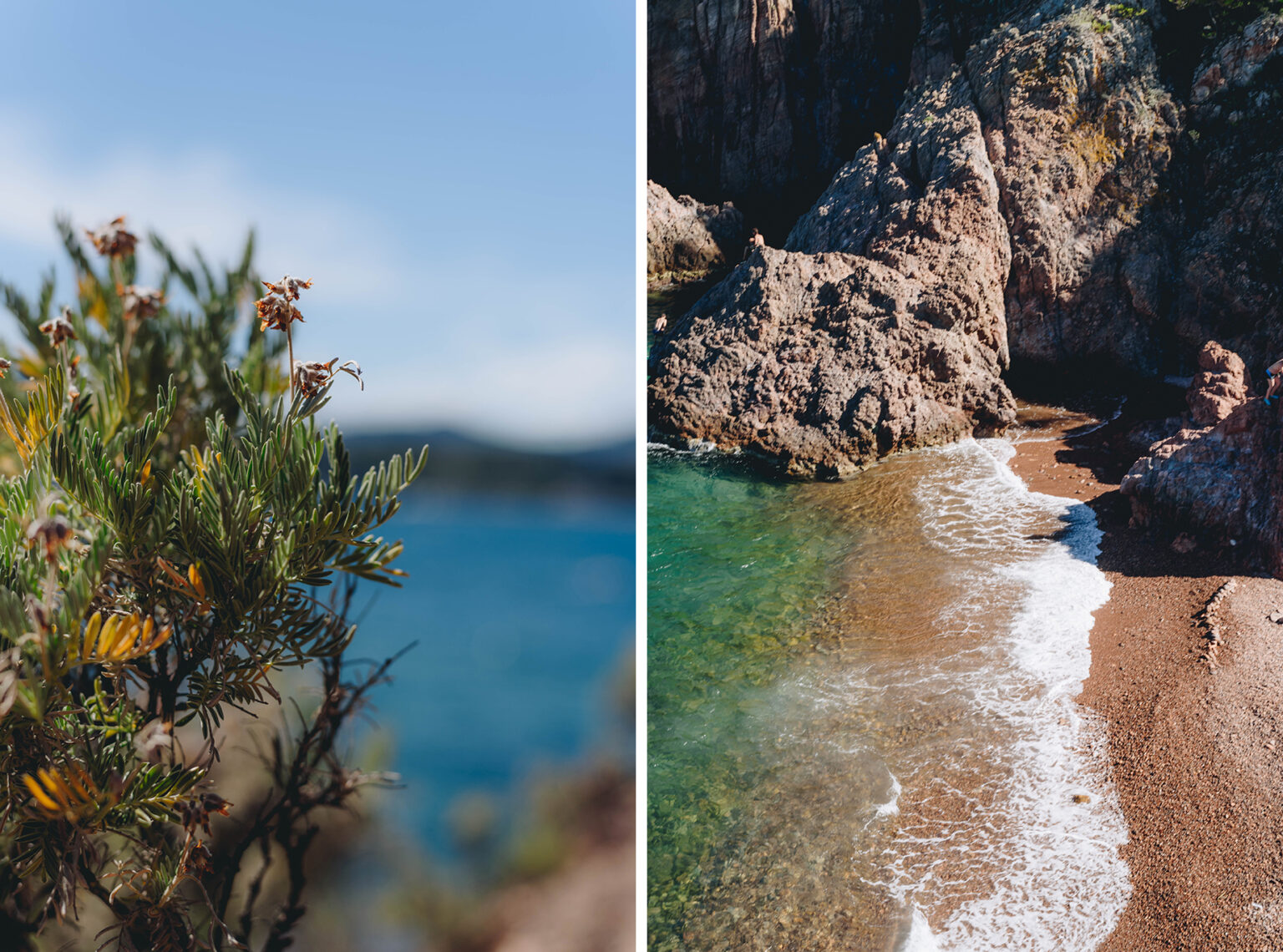 La sublime plage de la Pointe de l’Aiguille à Théoule-sur-Mer - L'Oiseau Rose