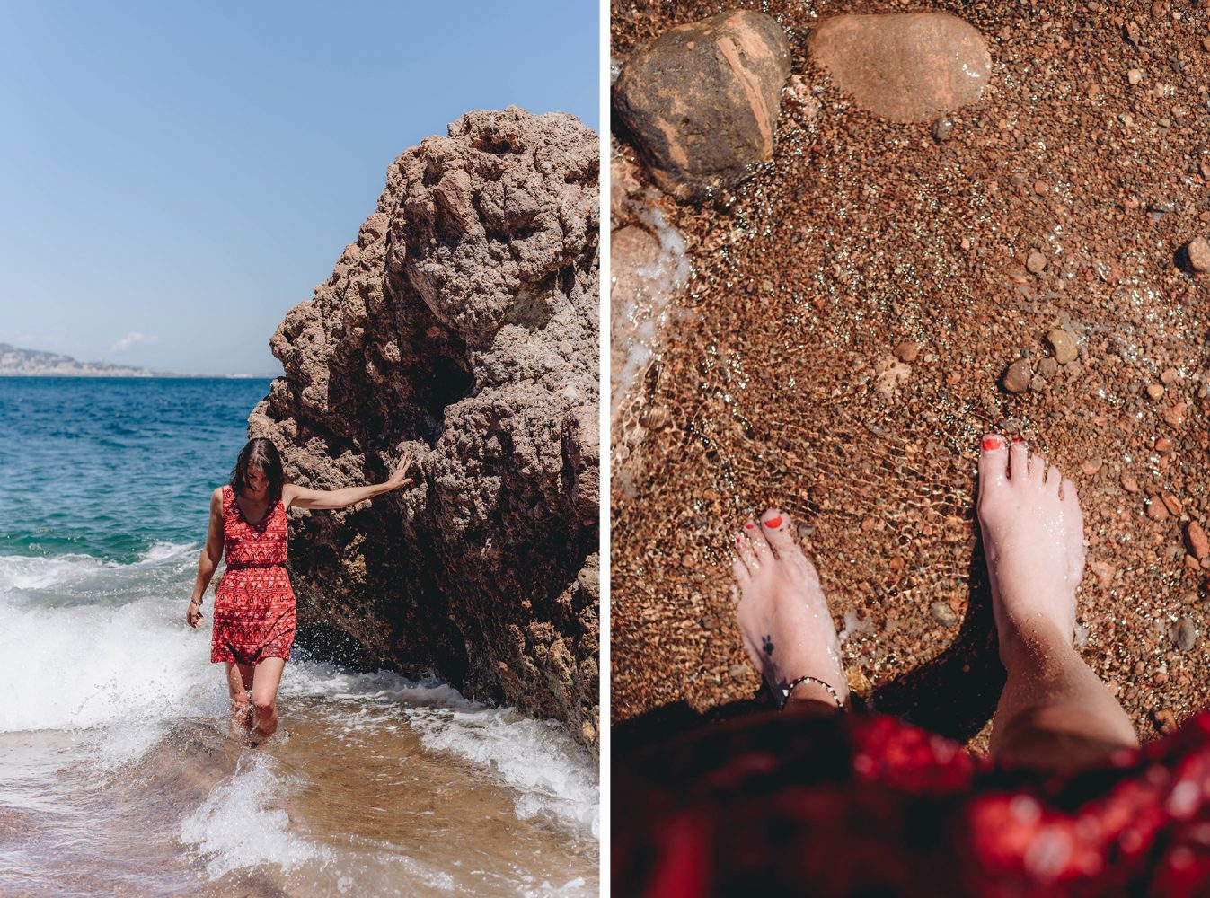 La sublime plage de la Pointe de l’Aiguille à Théoule-sur-Mer - L'Oiseau Rose